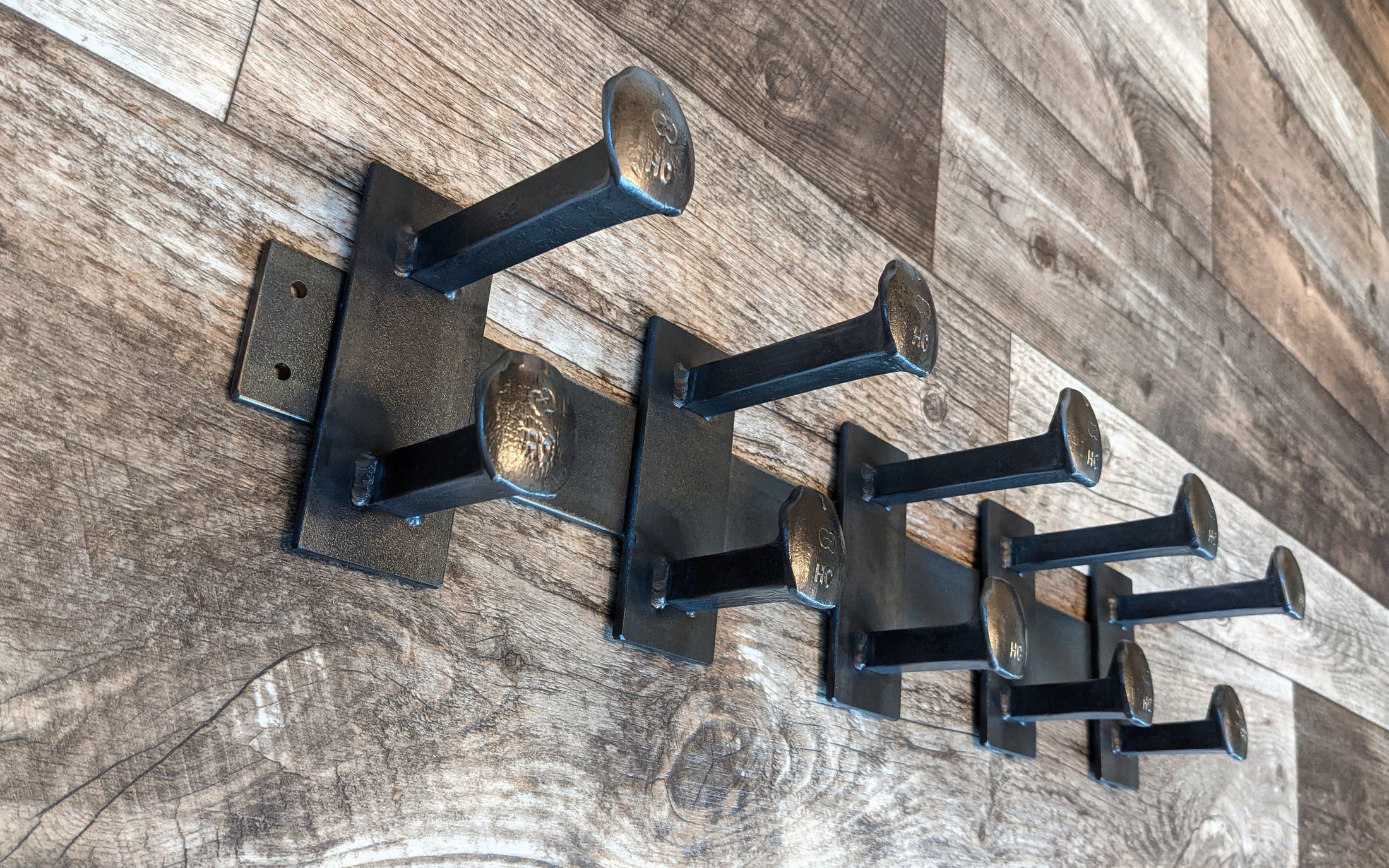 Double Railroad Spike Coat Rack – BrandValleyIron