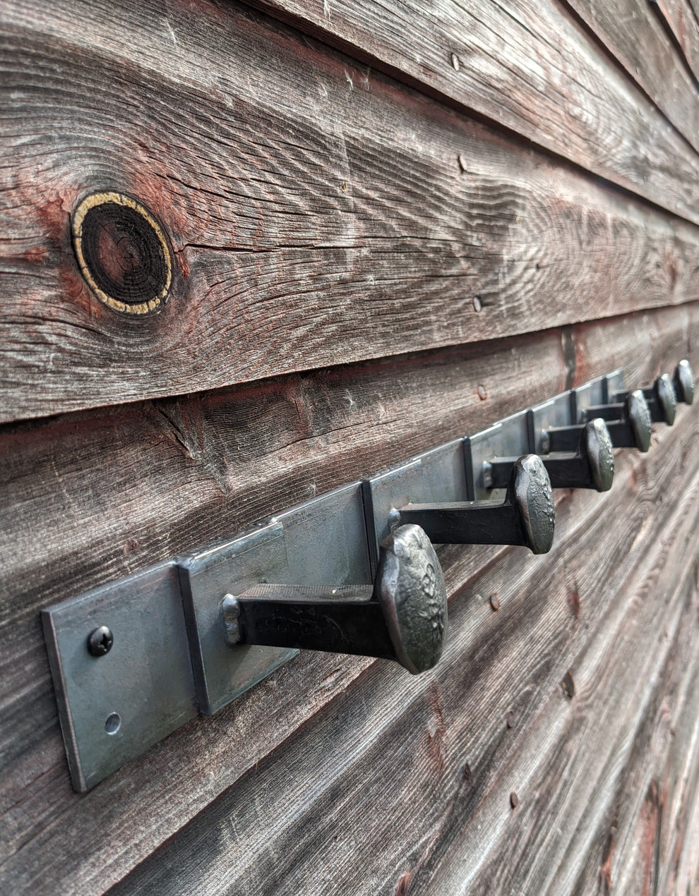 Railroad Spike Coat Rack- Square – BrandValleyIron